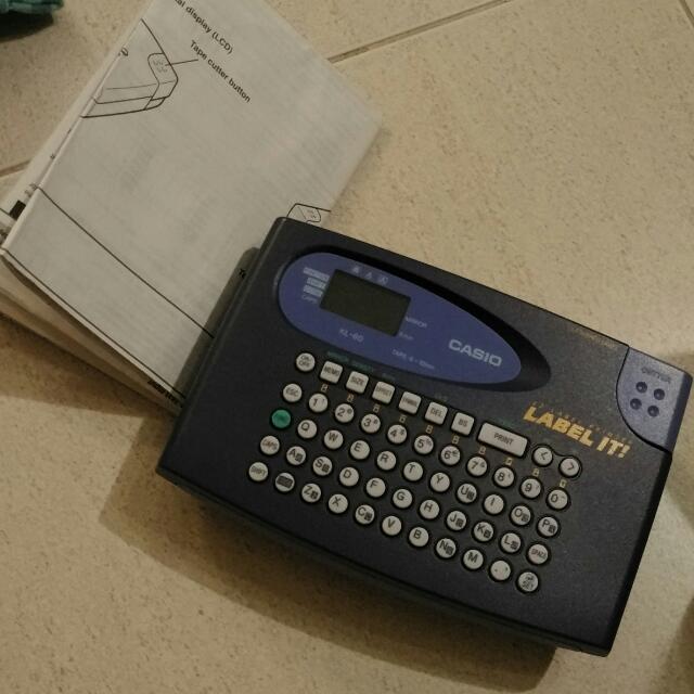 Casio KL-60 Label Printer, Computers & Tech, Parts & Accessories ...
