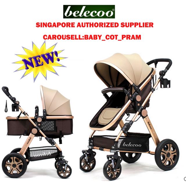 Brand New German design Baby Stroller/Pram/Belecoo Singapore authorized ...