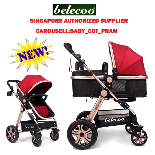 Brand New German design Baby Stroller/Pram/Belecoo Singapore authorized ...