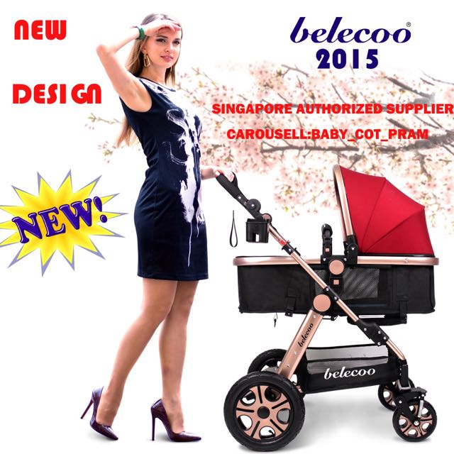 Brand New German design Baby Stroller/Pram/Belecoo Singapore authorized ...