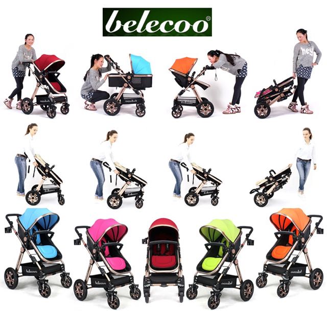 Brand New German design Baby Stroller/Pram/Belecoo Singapore authorized ...