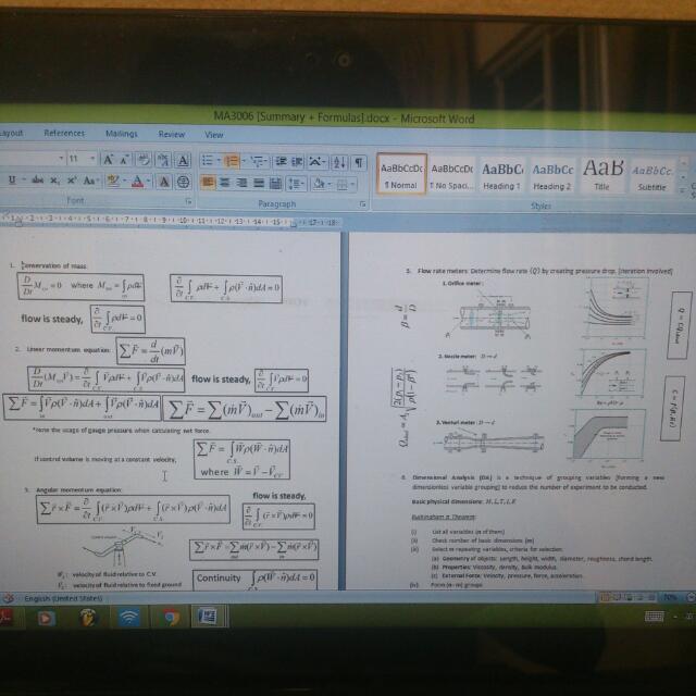 NTU MA3006 Summary + Formulas For Exam, Hobbies & Toys, Books & Magazines, Textbooks on Carousell