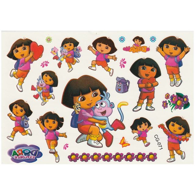 Kids' Temporary Tattoo - Dora, Babies & Kids, Babies & Kids Fashion on ...