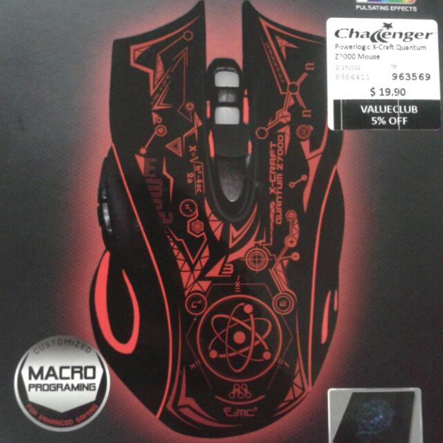 Powerlogic X-craft Quantum Z7000 Gaming Mouse, Computers & Tech, Parts ...