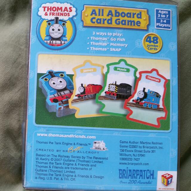 Thomas & Friends All Aboard Card Game, Hobbies & Toys, Toys & Games on ...