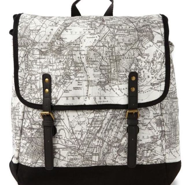World Map Backpack, Men's Fashion on Carousell