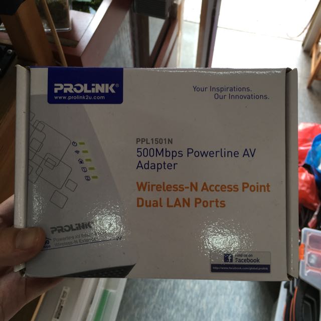 Brand new Prolink 500Mbps power line AV with 300Mbos wireless Acccess Point with Dual Lan port ...