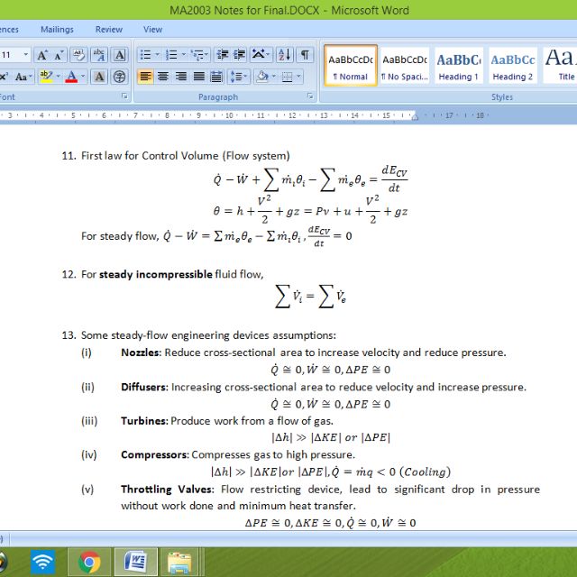 NTU MA2003 Formula Summary, Hobbies & Toys, Books & Magazines ...
