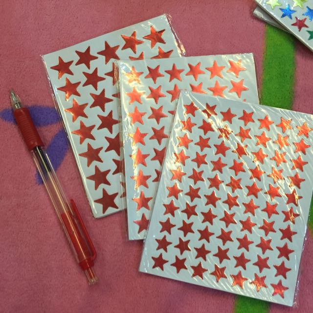 Smiley Face Stars Star Stickers, Health & Nutrition, Face Masks & Face ...