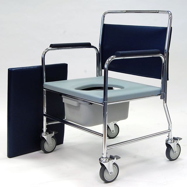Heavy Duty Mobile Commode Chair (model: 3375/4BC), Furniture & Home ...