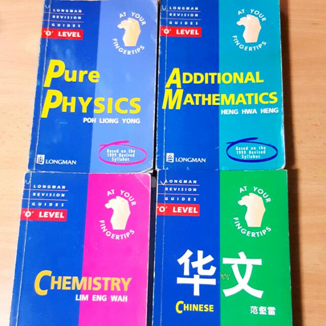 O Lvl Subject Guides for A.Math, Chem, Phys & Chinese, Hobbies & Toys, Books & Magazines ...
