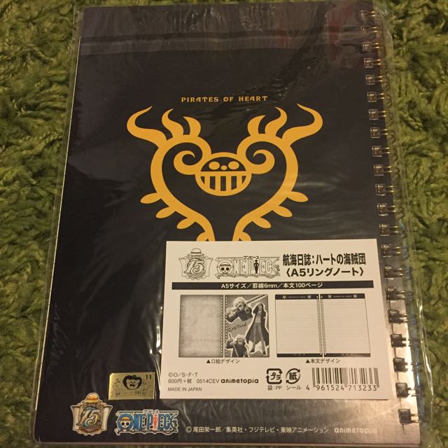One Piece - Pirates Of Hearts Logbook (Trafalgar Law), Hobbies & Toys ...