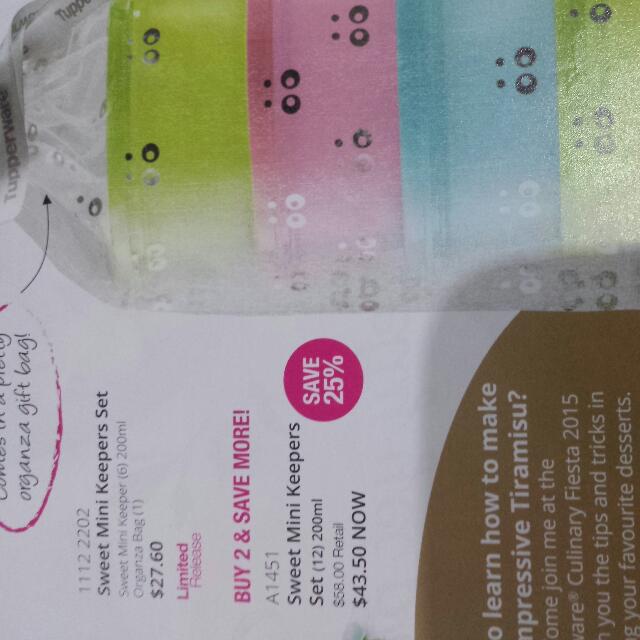 Tupperware Mini Keeper Set, TV & Home Appliances, Kitchen Appliances ...