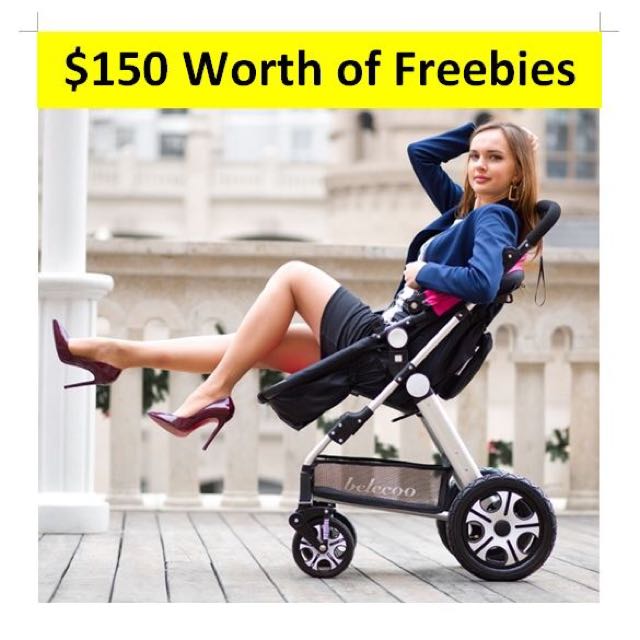 New Belecoo German Design Stroller / Pram (was USD529) with $150 worth ...