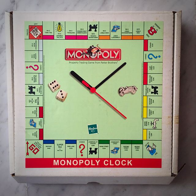 Rare And Simply Fun Monopoly Clock (Limited Edition- Non Negotiation ...