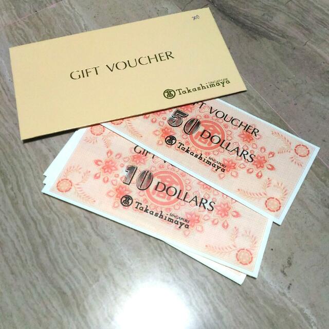Pending-$200 Takashimaya Gift Vouchers, Tickets & Vouchers, Vouchers on ...