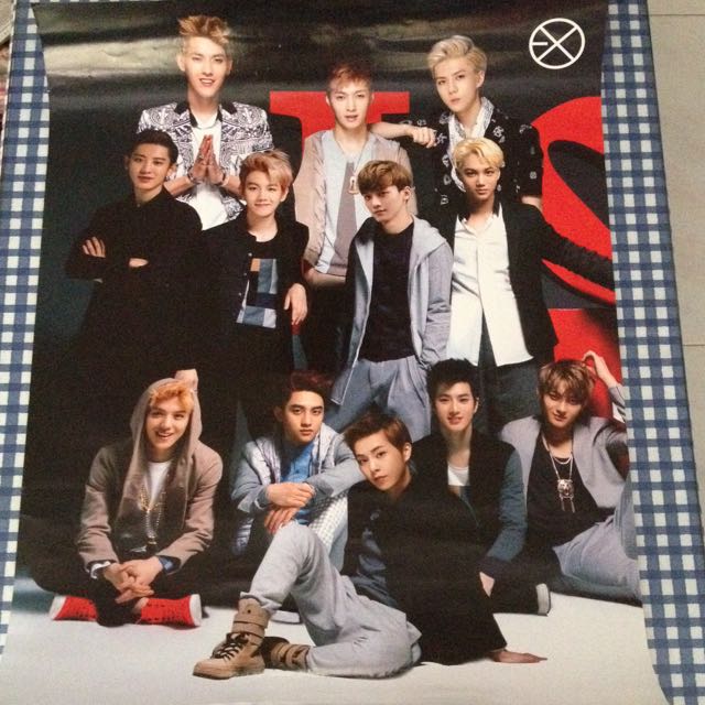 Exo Poster, Hobbies & Toys, Memorabilia & Collectibles, K-Wave on Carousell