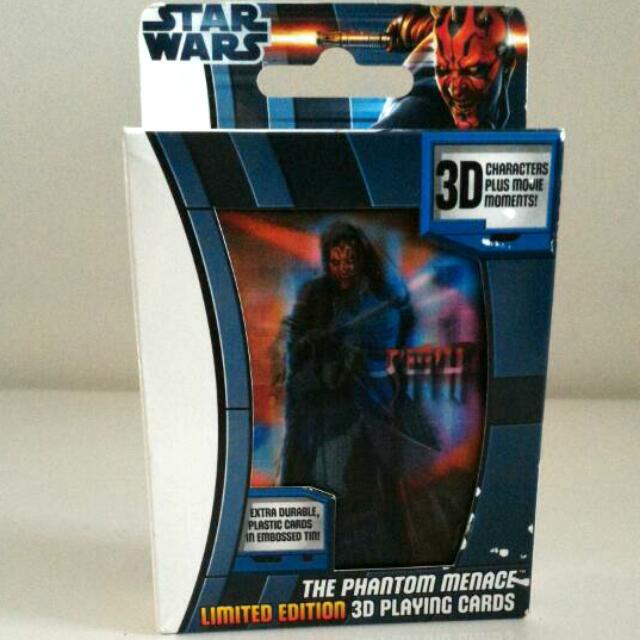 Star Wars - The Phantom Menace Limited Edition 3D Playing Cards ...