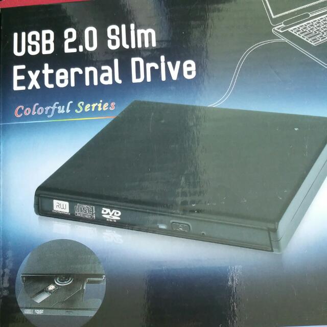USB Slim External Drive, Computers & Tech, Parts & Accessories, Cables ...