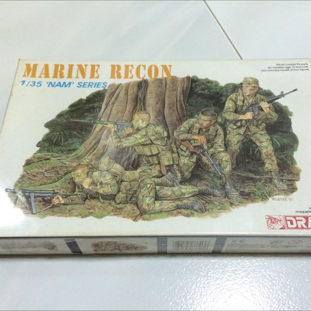 Dragon DML 1:35 NAM Series Soldiers Figures Model Kits Marine Recon ...