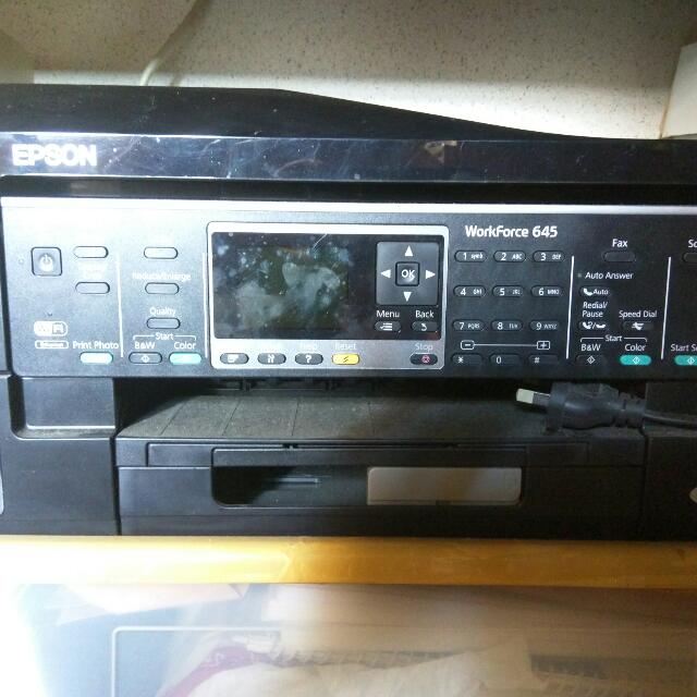 Epson Workforce 645 AIO Printer, Computers & Tech, Parts & Accessories ...