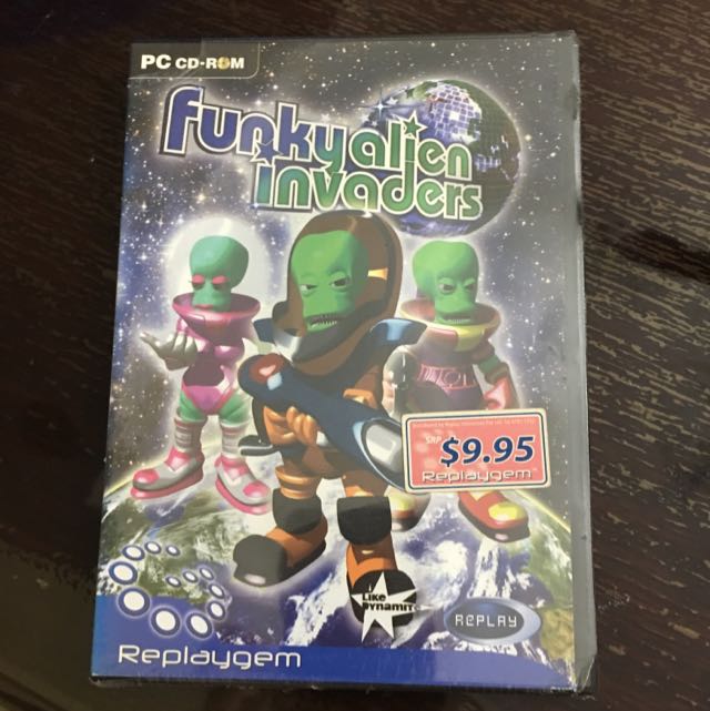 PC CD ROM Funky Alien Invaders, Hobbies & Toys, Toys & Games on Carousell