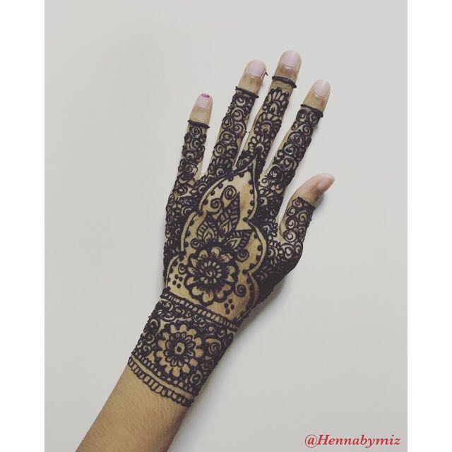 Arabic Floral Bridal Henna Design Women S Fashion Dresses Sets