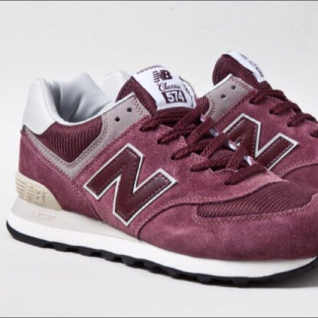 Authentic New balance 574 Maroon classic, Women's Fashion, Footwear ...