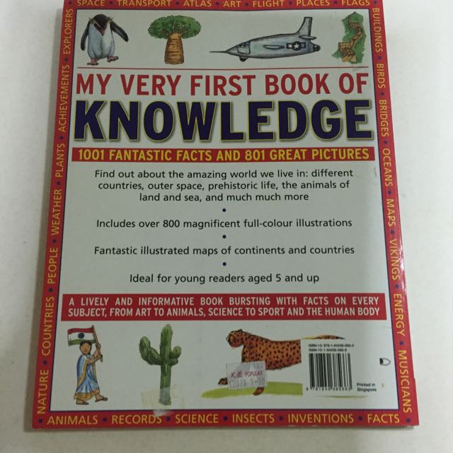 Brand New My Very First Book Of Knowledge, Hobbies & Toys, Books ...