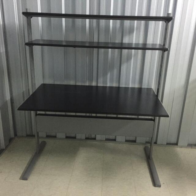 Metal Desk, Furniture & Home Living, Furniture, Tables & Sets on Carousell