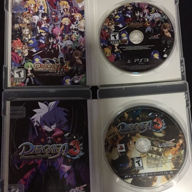 PS3 Disgaea 3 & 4, Hobbies & Toys, Toys & Games on Carousell