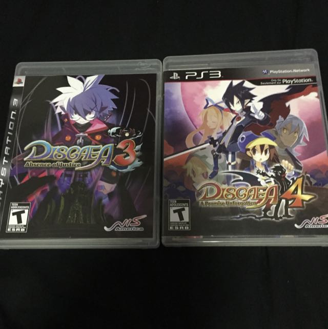 PS3 Disgaea 3 & 4, Hobbies & Toys, Toys & Games on Carousell