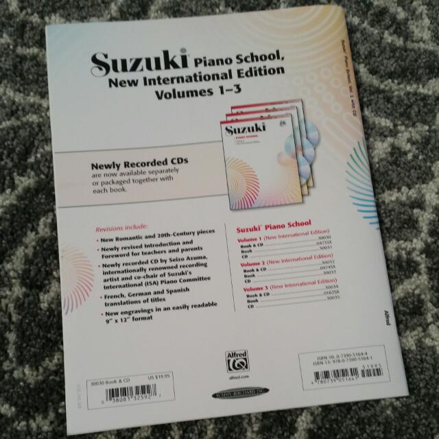 Suzuki Piano Method Book 1, Hobbies & Toys, Music & Media, Music Scores ...