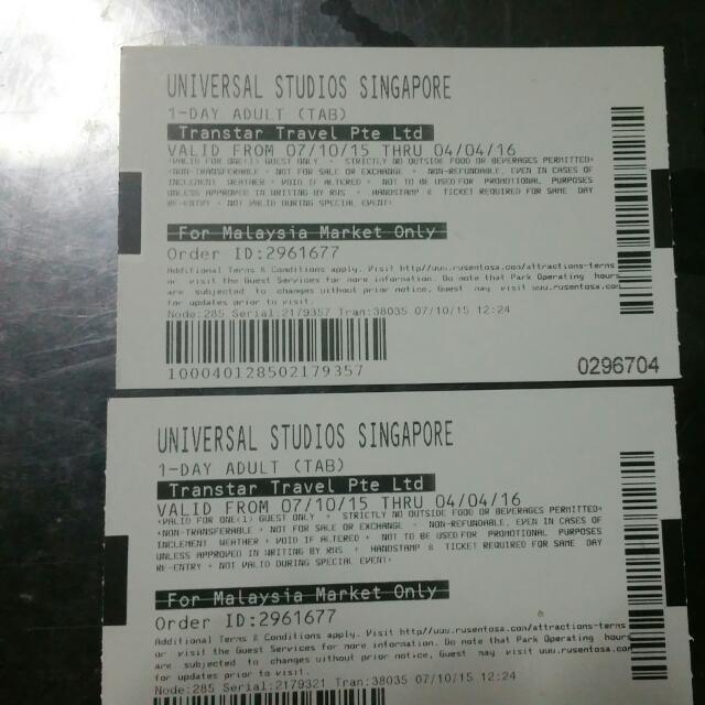 USS Normal Ticket, Tickets & Vouchers, Event Tickets on Carousell