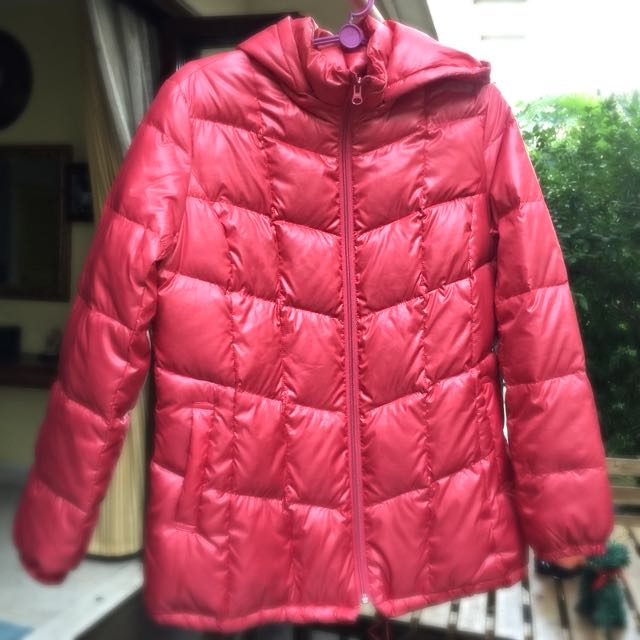 Down Feather Lightweight Jacket With Hoodie Made In Japan, Women's ...