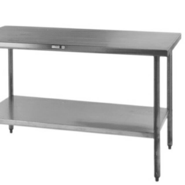 Stainless steel Table 2 Tier, Furniture & Home Living, Furniture ...