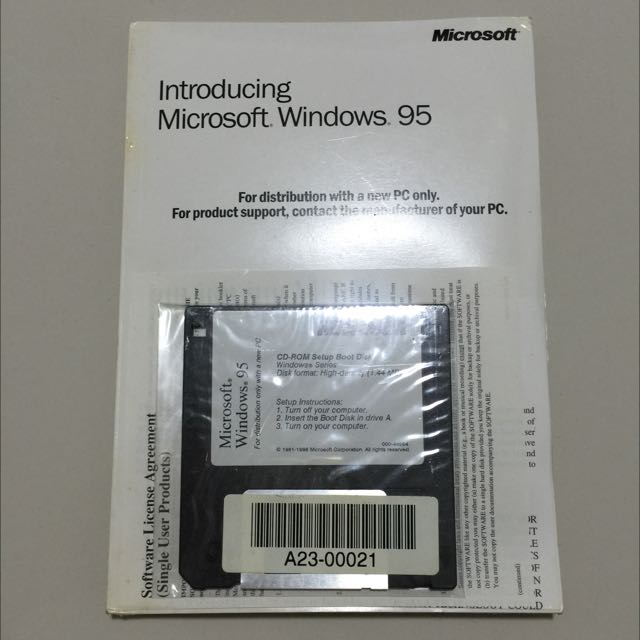 Windows 95 Installation CD and FLOPPY, Computers & Tech, Parts ...