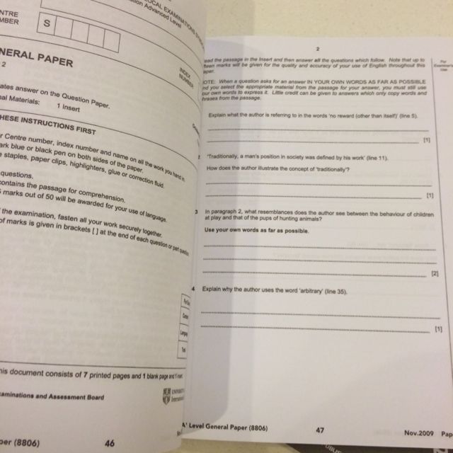 General Paper TYS + Answer Booklet, Hobbies & Toys, Books & Magazines ...