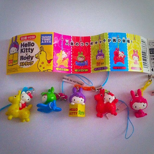 Hello Kitty X Rody - Charms (Full Set Of 5), Hobbies & Toys, Toys & Games on Carousell
