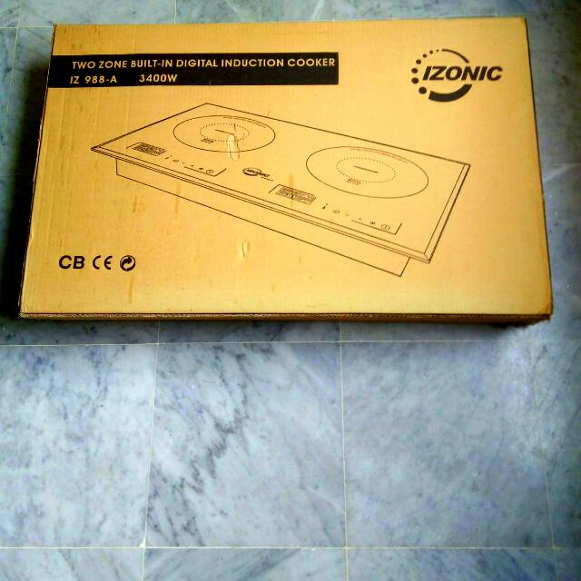 Izonic Two Zone Built-in Digital Induction Cooker, TV & Home Appliances ...