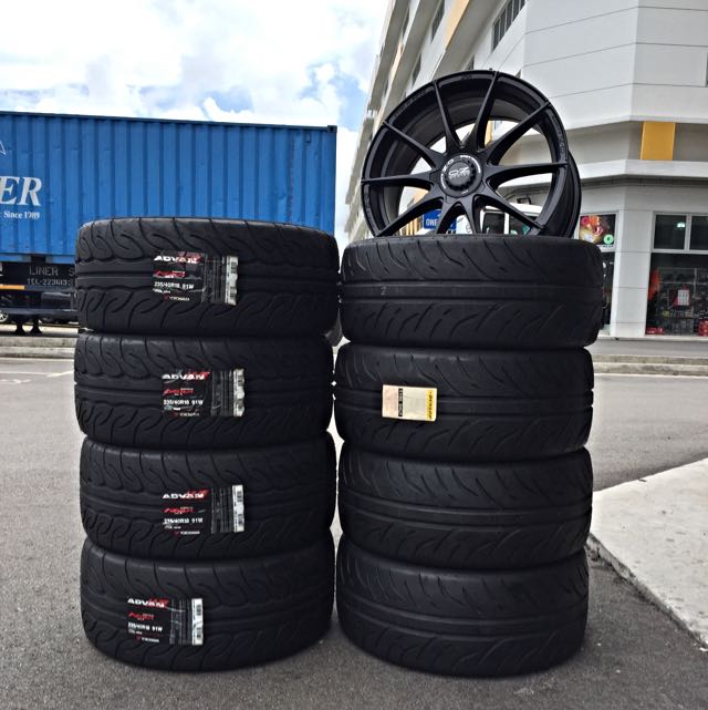 One Set New 18" OZ Racing Formula HLT Wheels With Either New Dunlop ...