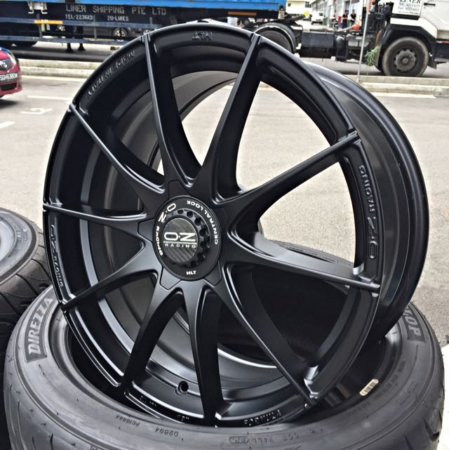 One Set New 18" OZ Racing Formula HLT Wheels With Either New Dunlop ...
