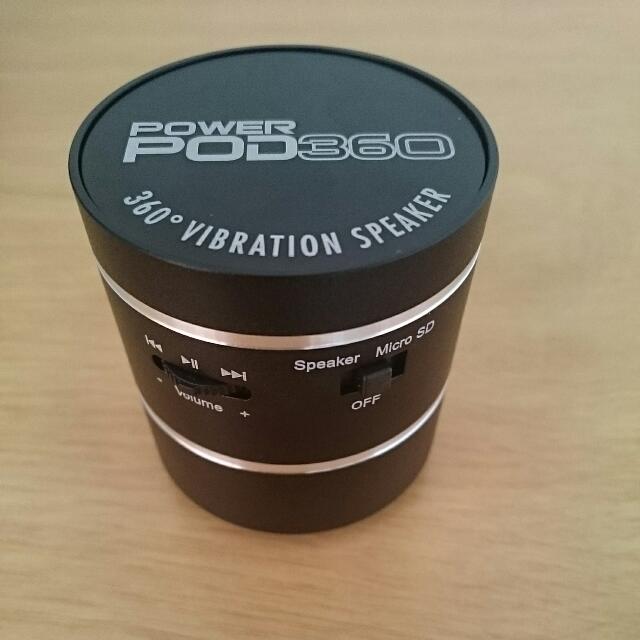 Power Pod 360 USB Vibration Speaker (Black), Computers & Tech, Parts ...