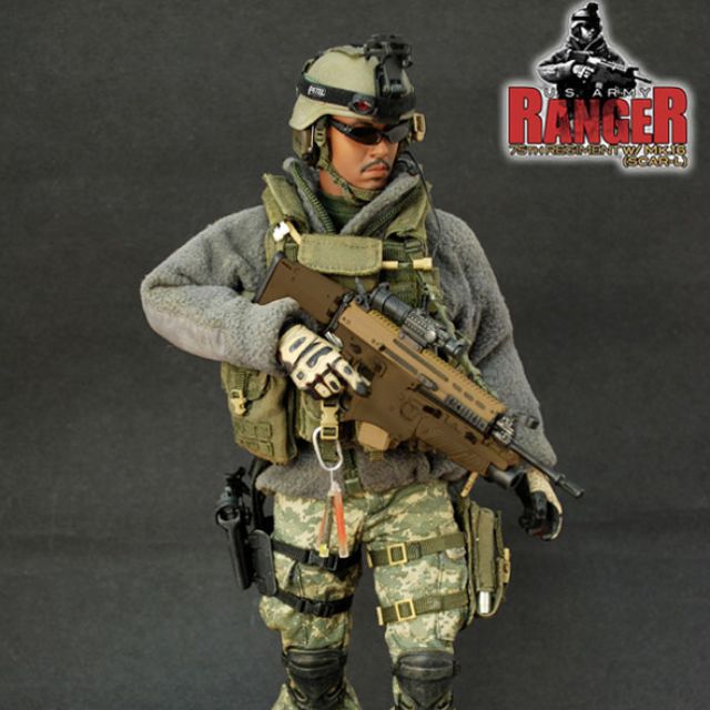 1/6 Scale Hot Toys Military_US Army Ranger - 75th Regiment with M249 X ...