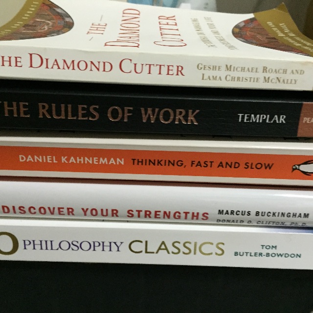 Diamond Cutter (sold), Rules of Work, Thinking Fast and Slow (sold ...