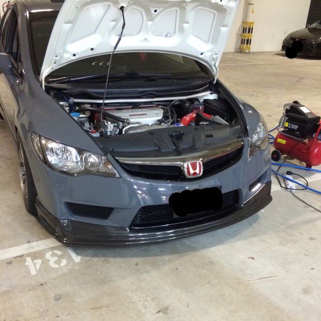 Carbon Fiber Lip For Honda Civic Fd2r Feels Style, Car Accessories on ...