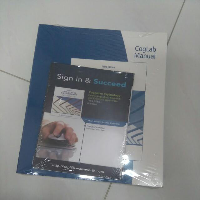 COGNITIVE PSYCHOLOGY 3rd Edition + FREE Coglab 2.0 (Also selling 4th Ed ...