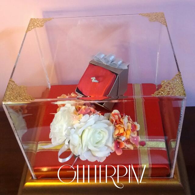 Wedding Gift Trays / Acrylic Box / Gubahan Hantaran Nikah / Tunang ...