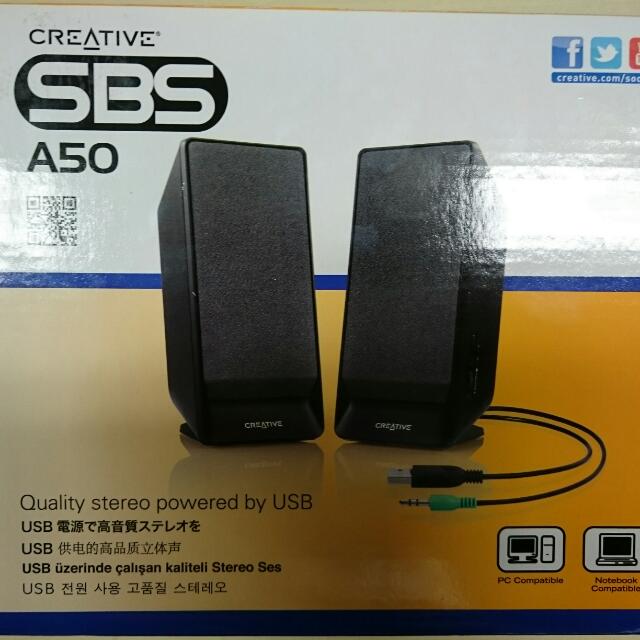 Creative A50 Speaker (USB Capable) - Brand New, Computers & Tech, Parts ...
