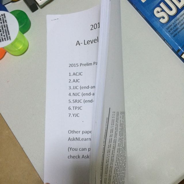 H2 Maths A Level RP, Hobbies & Toys, Books & Magazines, Textbooks on ...